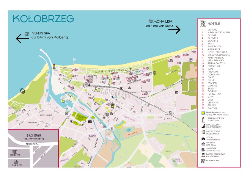 Kurhotel Centrum Kolberg Kolobrzeg Ostsee Polen - kuren24.com